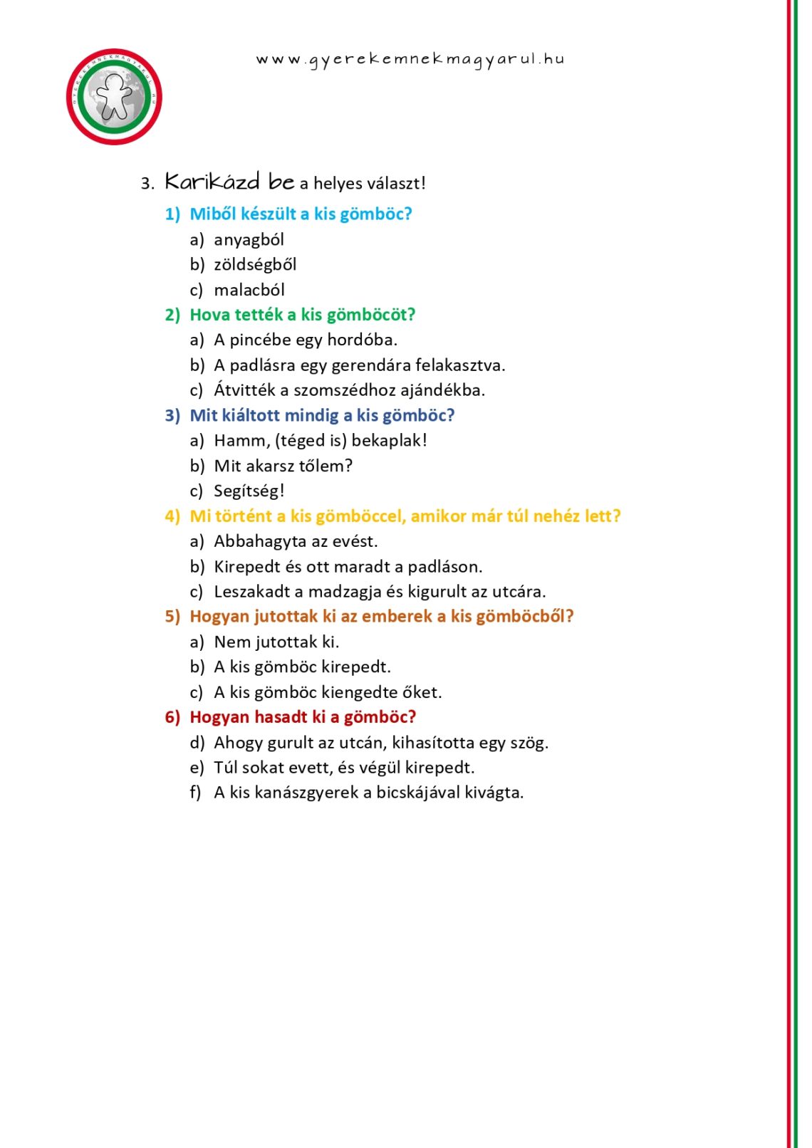 Mese: A kis gömböc - gyerekemnekmagyarul.com